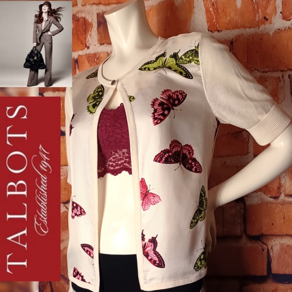 Talbots | Tops | New Talbots 0 Silk Mod Cottagecore Fairycore Shrug ...